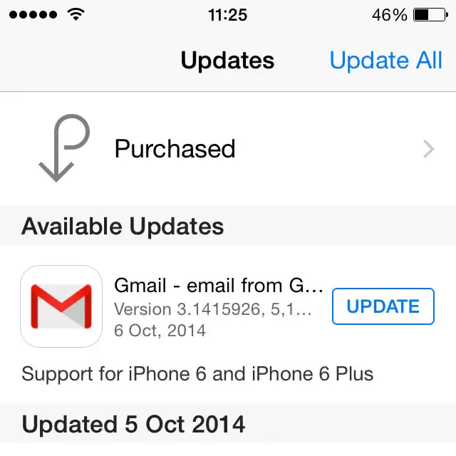 Ios Update Gmail