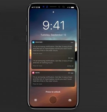 iPhone 8 Digital Home Indicator To Replace Physical Home Button